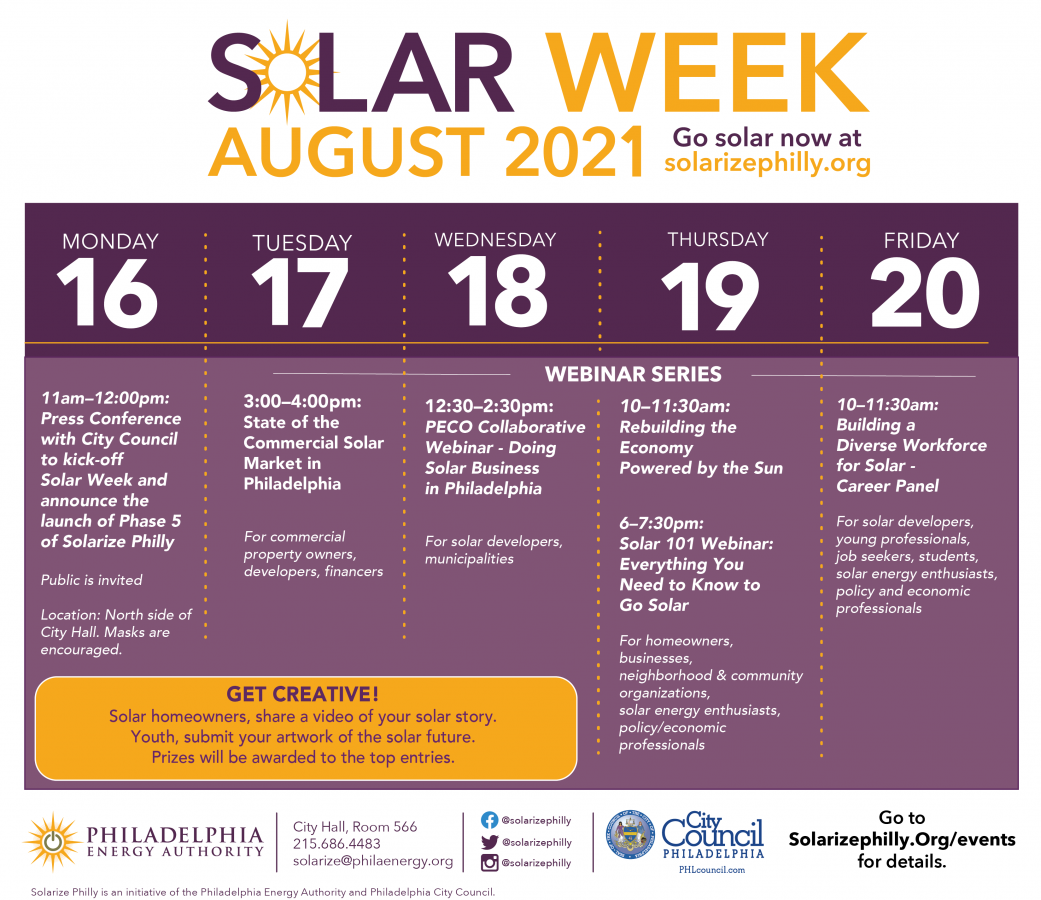 Celebrate Solar Week with PECO and Solarize Philly - PECO Connection ...